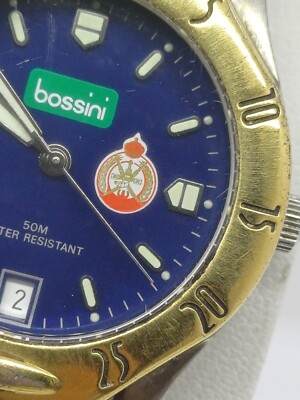 BOSSINI WATCH DATE MENS OMAIN ROYAL STABLES KHANJAR LOGOالاسطبلات ...