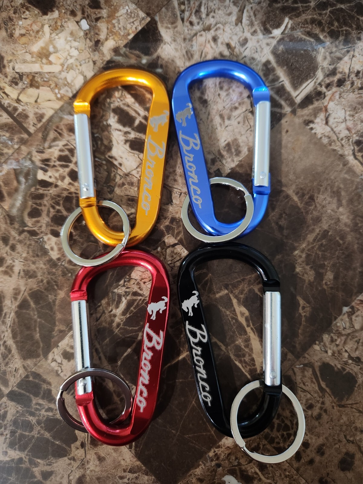 Bronco Carabiner Key Chain ring Ford 3" long, 1pc, choose color | eBay
