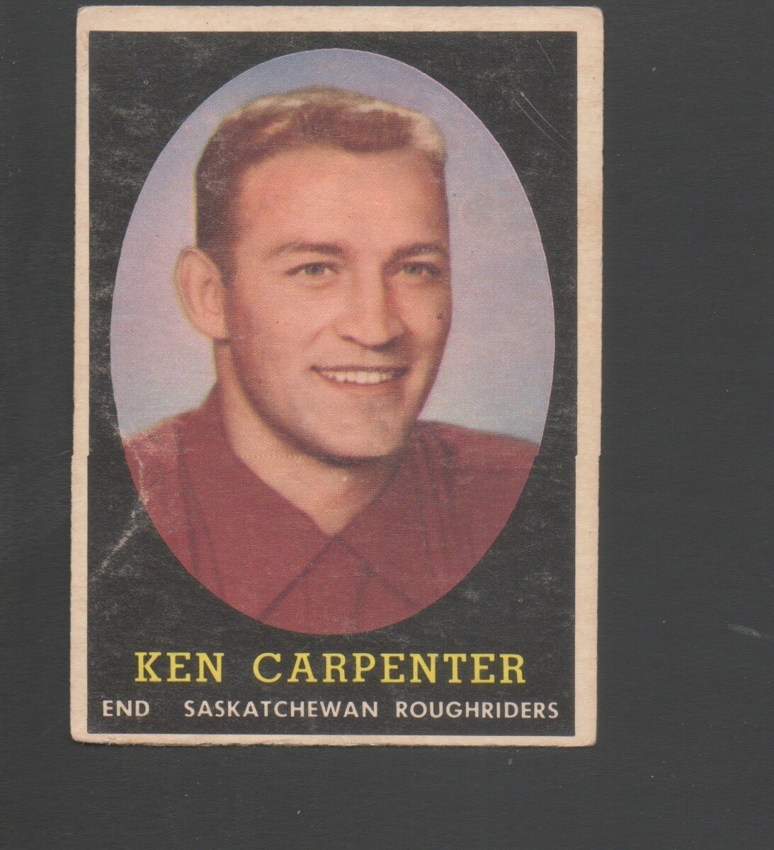 1958 Topps Canadian Football Card #53 Ken Carpenter-Saskatchewan Rough Riders Vg | eBay