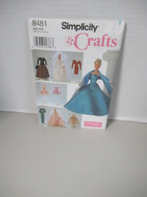 Simplicity Pattern #8481 Doll Clothes Elaine Heigl Fashion Dolls 11 1/2" UNCUT | eBay