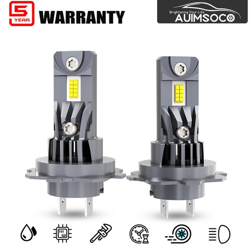 2*H7 LED Car Light Bulb Conversion Kit High Low Beam Headlight 6500K ...
