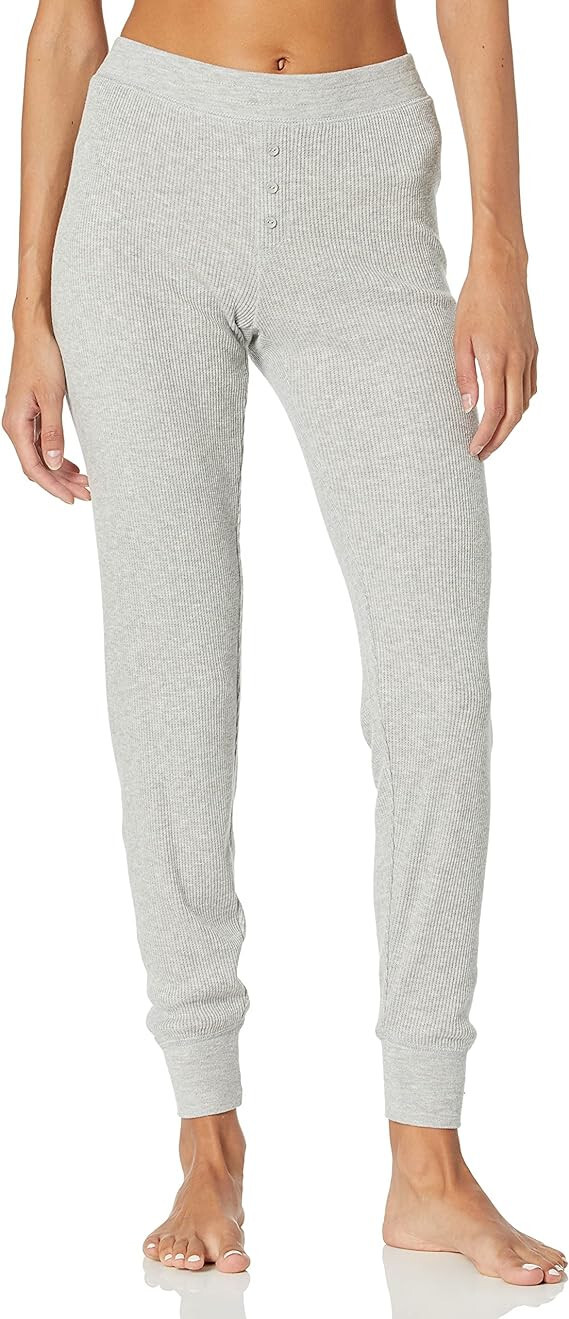 PJ Salvage Women's Loungewear Textured Essentials Jammie Pant, Heather ...