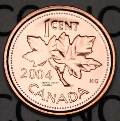 2004 P 1 Cent Canada Steel Nice Uncirculated Canadian Penny Magnetic | eBay