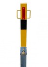 Heavy Duty Yellow Removable Security Post with Lift Out Handles & 2 x ...