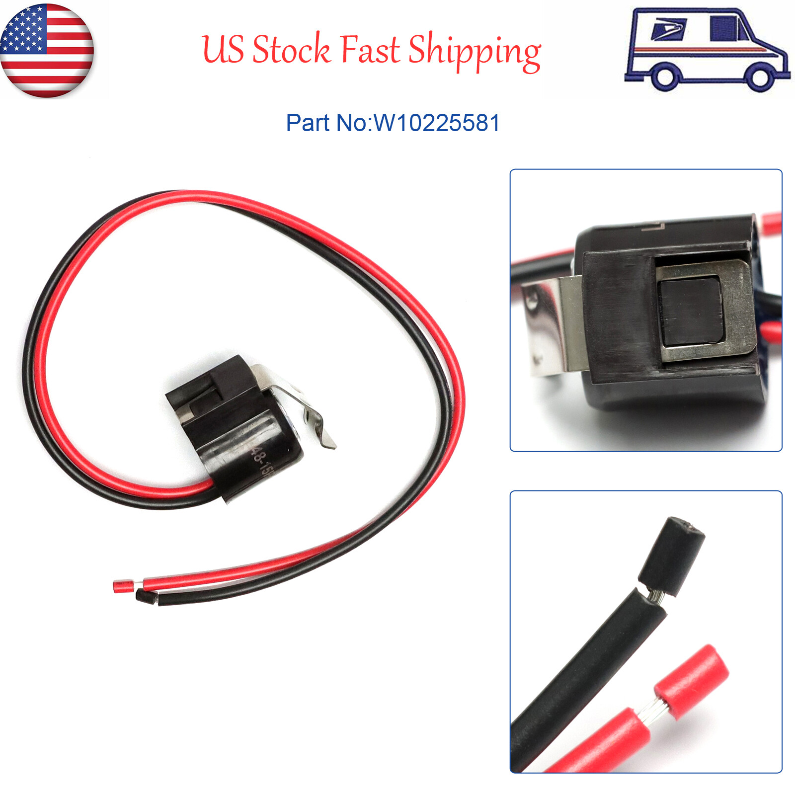 Refrigerator Defrost Thermostat for AP6017375 W10260437 W10225581 ...