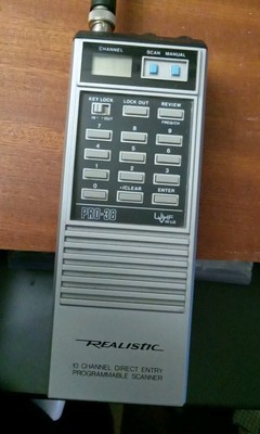 Realistic VHF HI/LO 10 Channel Programmable Handheld Scanner Pro-38 | eBay