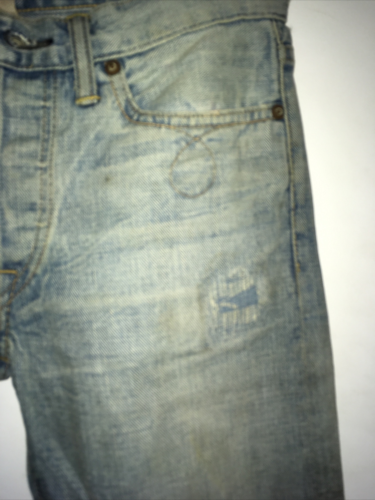 double rl rrl ranch fit skinny wash women's new denim jeans rare paches ...