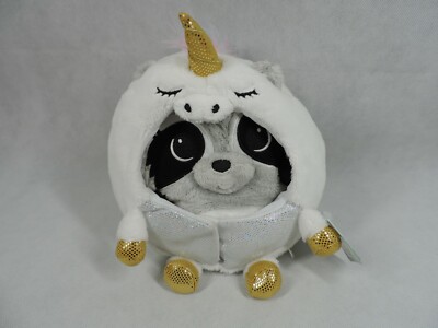 New Undercover Squishables Agent Rayne Raccoon Unicorn Disguise Plush ...