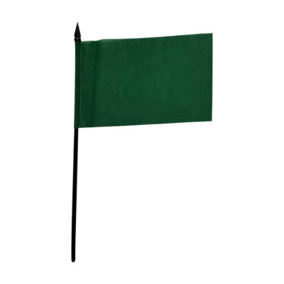 Green "4x6" Flag / Solid Green Desk Flag / Mini Green Stick Flag | eBay