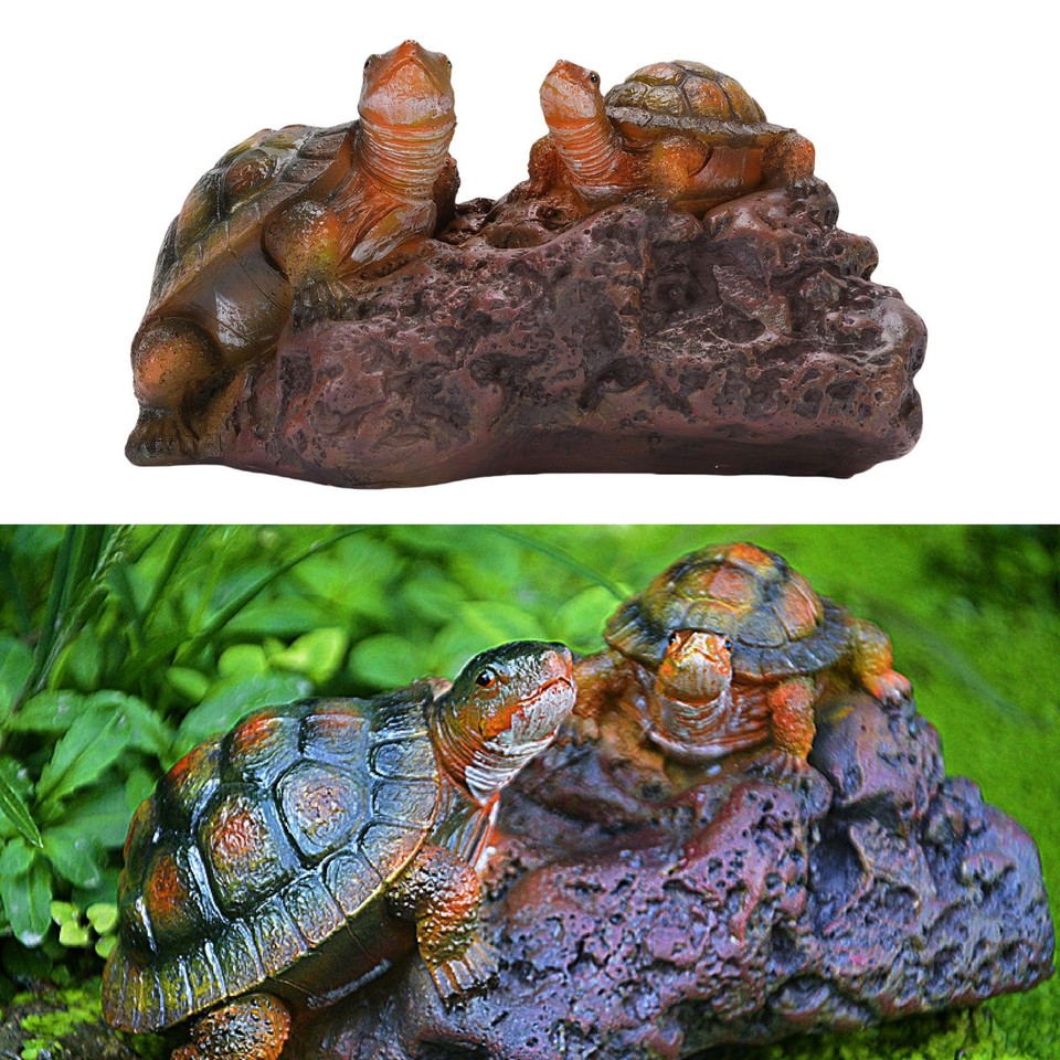 2 Tortoise Ornament Resin Tortoise Decoration Statue For Living Rooms ...