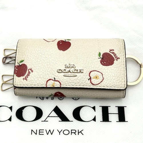 Coach Key Case Ring 6-Piece With Scattered Apple | eBay