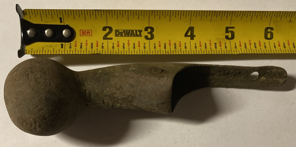 Antique 1800s Brass Horse Harness Hame Ball Knob Cane Victorian Relic ...