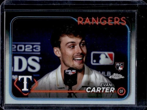 2024 Topps Chrome Evan Carter Image Variation SSP Rookie Card RC #136 ...