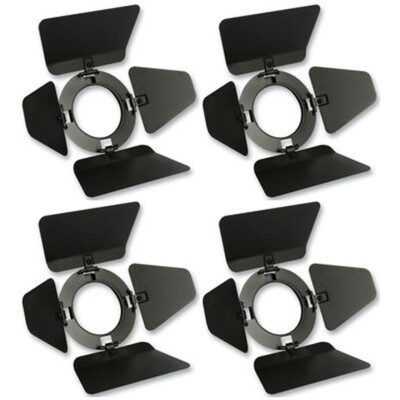 4 x Black Pulse PAR16 Birdie Can Barn Doors for Par16 Par Cans | eBay UK