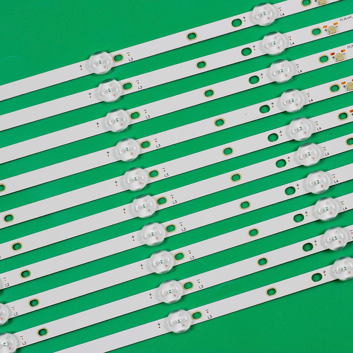10pcs LED Backlight Strips For 50LF1010T CY_HL+HT_490_3528 5X1_300mA_15 ...