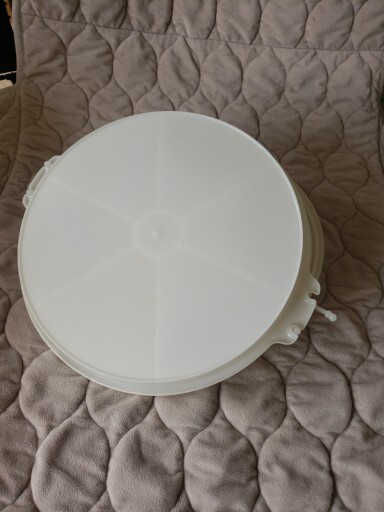 Tupperware Divided Tray with 224-11 Tupper Seal Lid and Handle Sheer | eBay