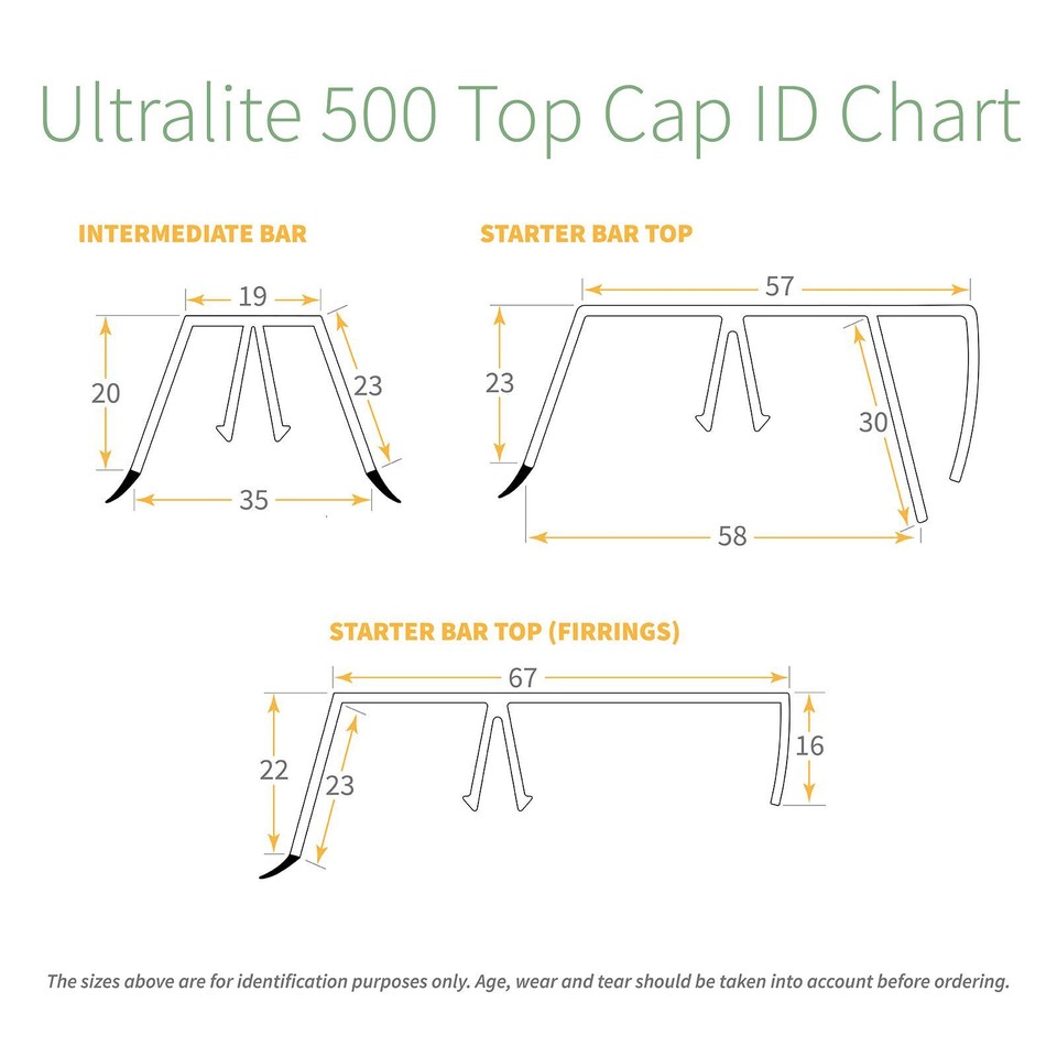Ultralite 500 Glazing Bar Top Cap Ultraframe Lean-to Conservatory Roof ...