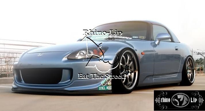 Honda Racing S2K S2000 Universal Front Rubber Chin Lip Spoiler Splitter ...