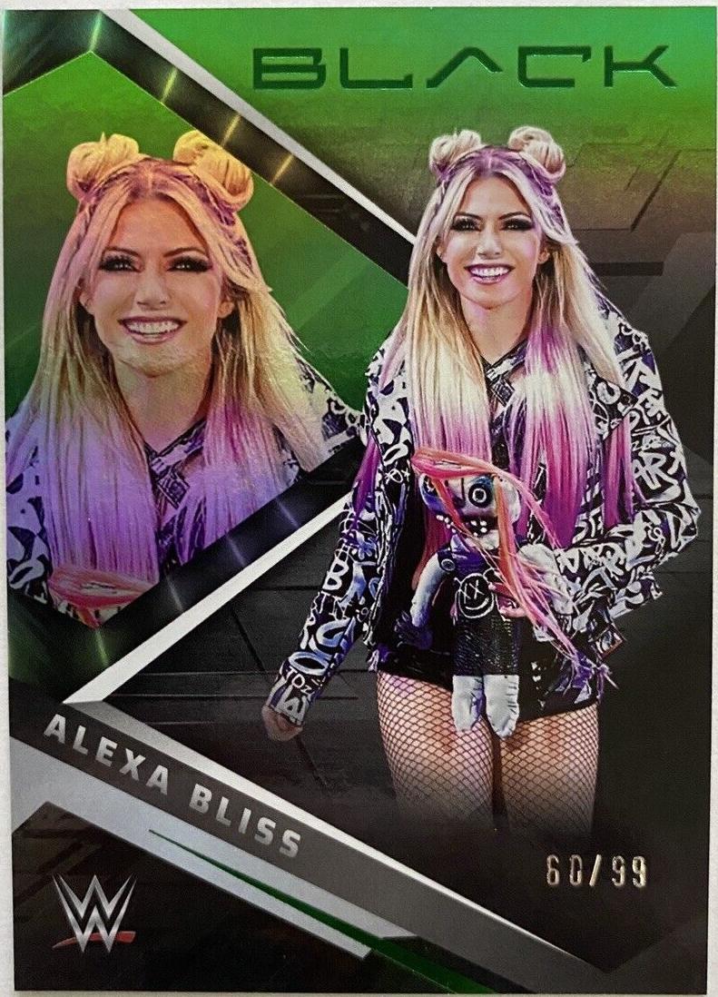 2022 Panini Chronicles WWE - Black Alexa Bliss #218 Green /99 for sale ...