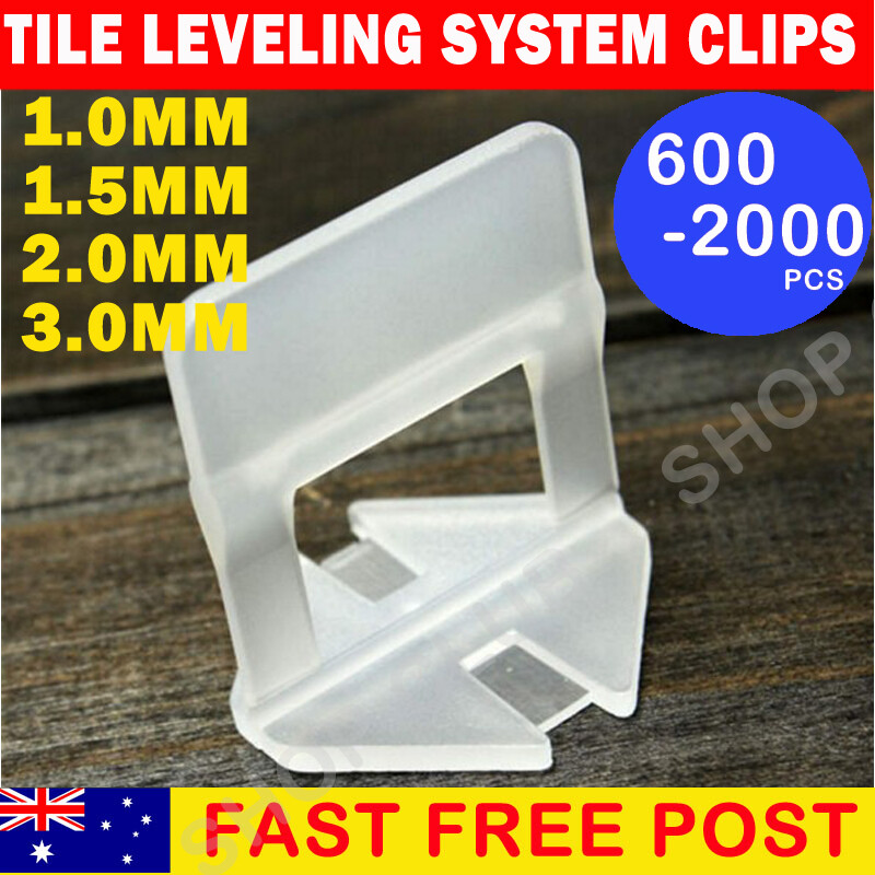 400-2000x Tile Leveling System Clips Levelling Spacer Tiling Tool Floor ...