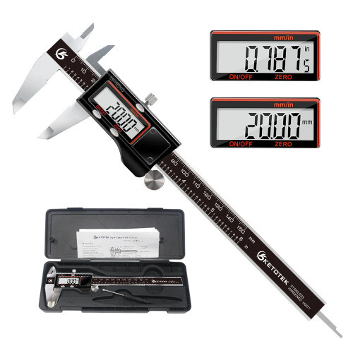 150mm 6'' Stainless Steel 0.01mm Digital Electronic Vernier Caliper ...