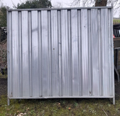 x18 Temporary solid Heras security fence panels hoarding, price is for one | eBay UK