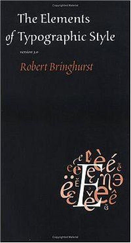 Elements of Typographic Style Paperback Robert Bringhurst 9780881790337 ...