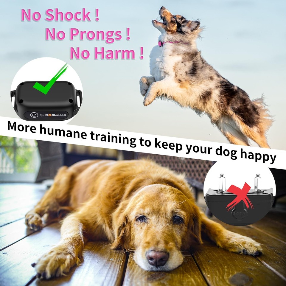 No Shock Dog Training Collar with Remote 3300ft Range, Vibrating Dog ...