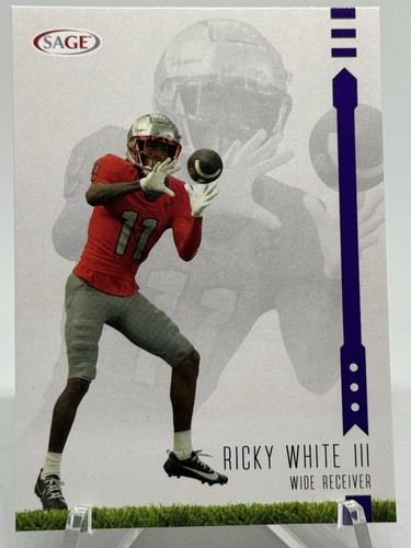 Ricky White lll 2025 Sage #11 Purple Parallel UNLV Rebels | eBay
