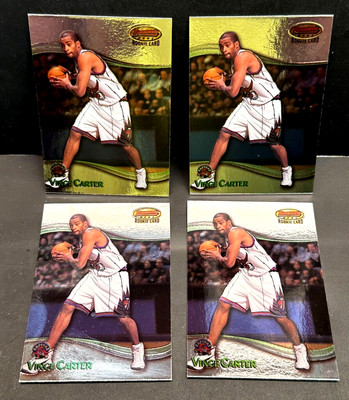 LOT 4x Vince Carter 1998-99 Bowman's Best NBA Rookie RC Cards #105 ...