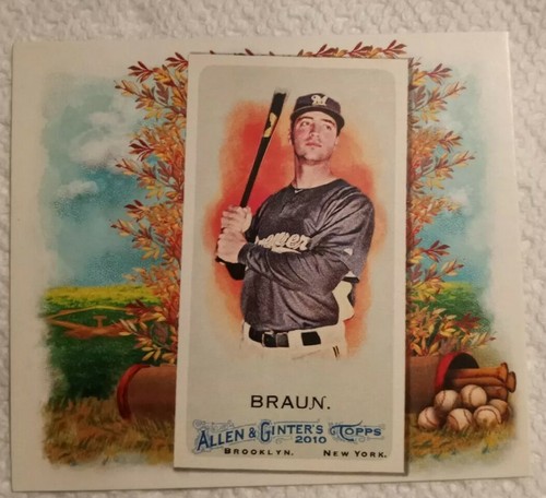 2010 Topps Allen & Ginter's Box Loader N43 Ryan Braun #N43-RB Odd Size ...