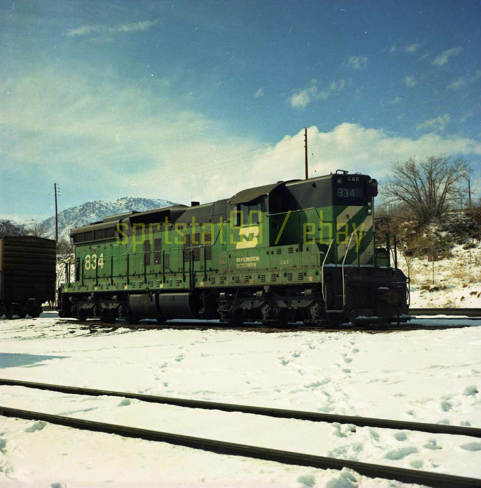 BN Burlington Northern EMD SD9 Locomotive #834 - Vintage Railroad ...
