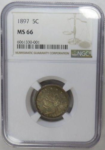 1897 5C LIBERTY HEAD NICKEL V NGC MS 66 COIN USA MS66 | eBay