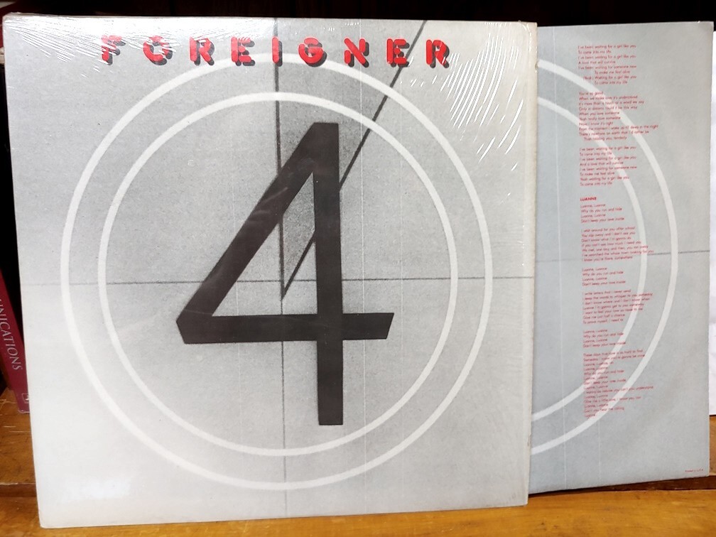 Vintage 1981 Foreigner "4" Vinyl LP Album - Atlantic Records SD-16999 ...