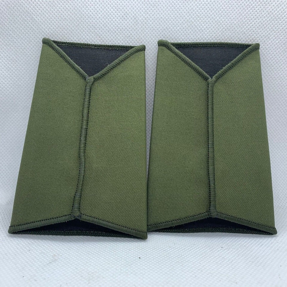 RHA Royal Horse OD Green Rank Slides / Epaulette Pair Genuine British ...