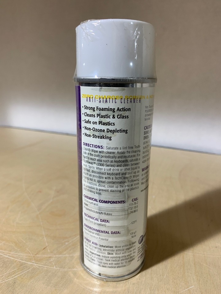 Techspray Zero Charge Screen & Keyboard Cleaner 1743 6.0oz can | eBay