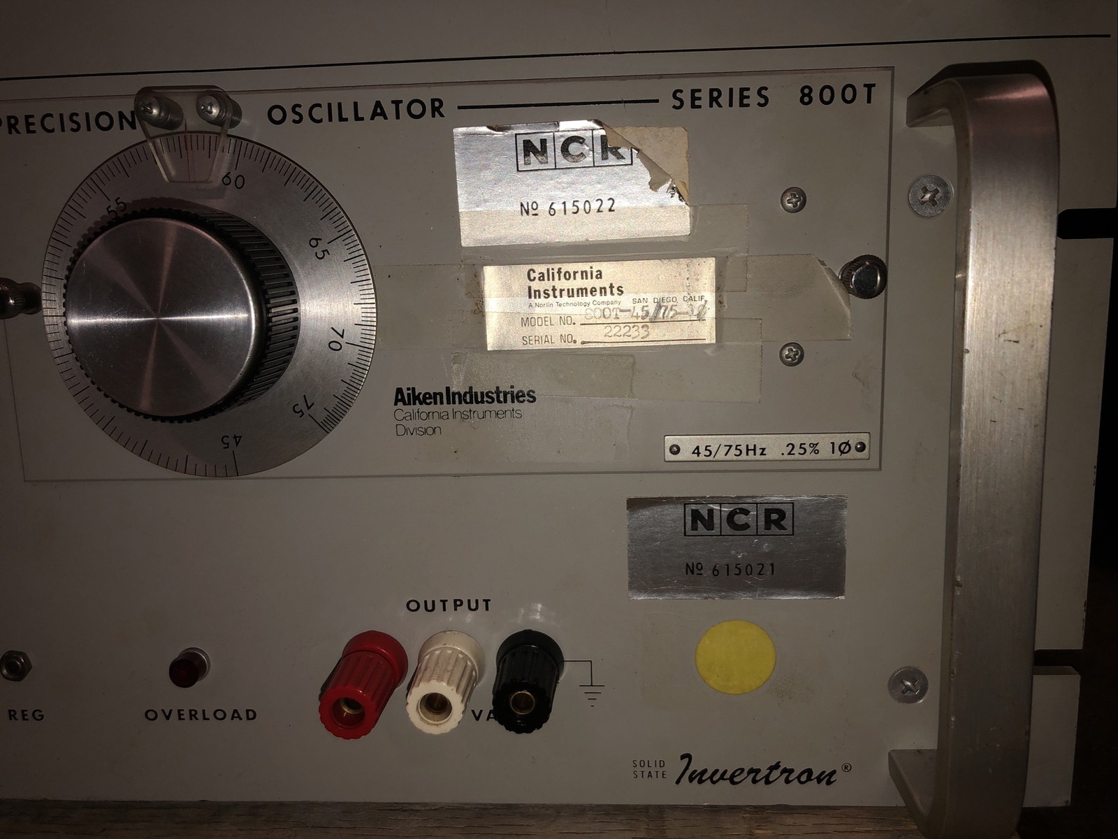 California Instruments Invertron 1001THR Power Source w/ 800T ...