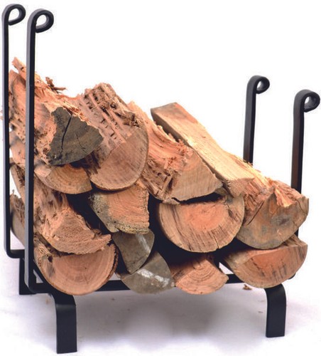 Metal Log Holder Black Metal Wood Storage Metal Log Stand Metal Log ...