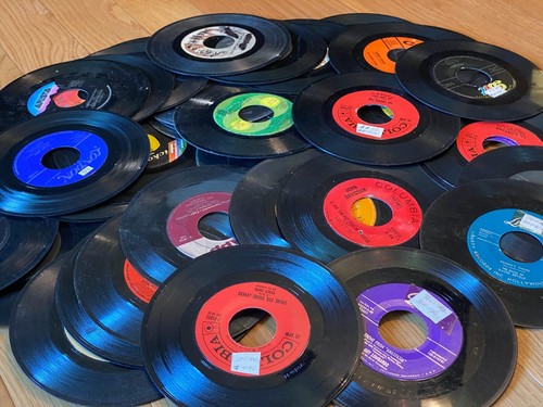 Lot of 15 Vintage Vinyl Records 45 RPM for Arts Crafts Decorations 7 ...