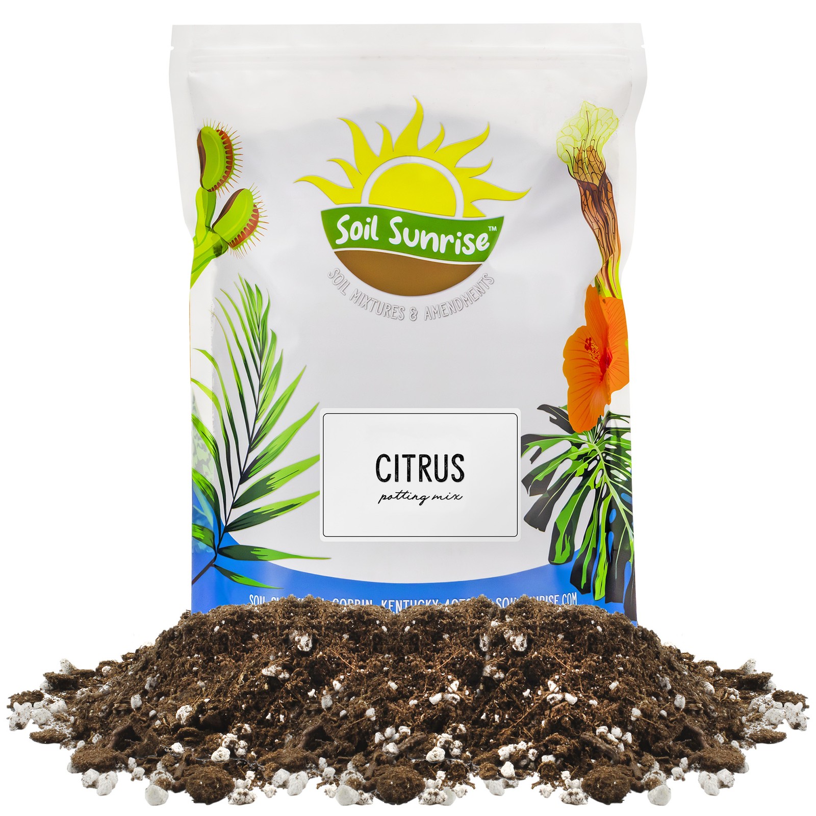Citrus Tree Potting Soil Mix, for Indoor Oranges, Lemons, Limes and ...