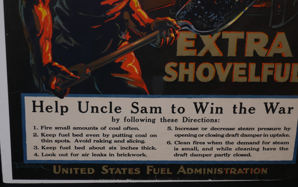 WWI 'Uncle Same Needs That Extra Shovel Full' - Poster 27 3/4 x 20 ...