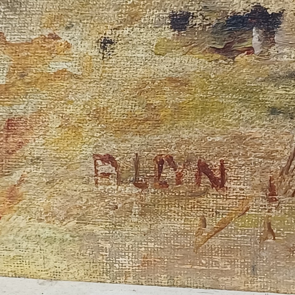 Fine Vintage Oil on Board - Emsworth to Warblington Coast - Signed ALYN ...