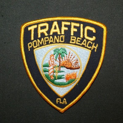 Original Pompano Beach Police Department Traffic Division Patch ...