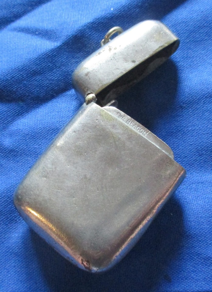 Auxiliary Fire Service Antique Snap Shut lid Vesta Match Safe Case ...