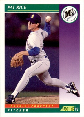 1992 Score Pat Rice RC Seattle Mariners #423 Baseball Card | eBay