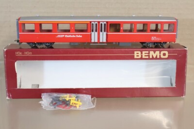 BEMO 3283 128 HOm GAUGE RhB VIAFIER RETICA 1st 2nd CLASS AB COACH 1518 ...