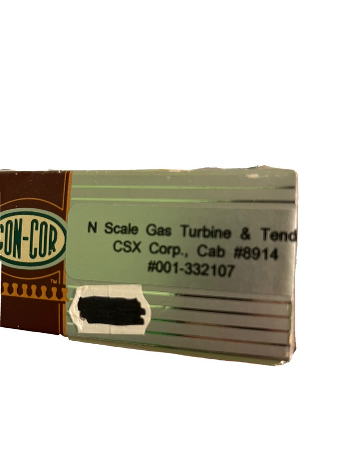 Con Cor N scale CXS Gas Turbine w tender | eBay