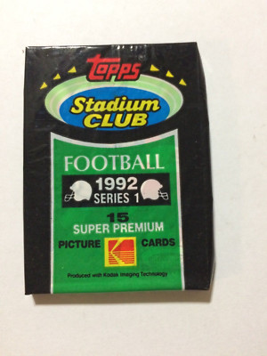 1992 Topps Stadium Club Series 1 NFL Football Cards One Unopened Pack ...