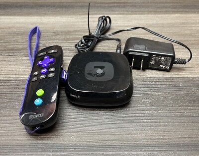 Roku 3 4200X Streaming Device 3rd Generation w/ Remote and Power ...