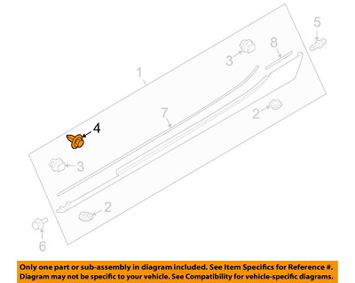 MAZDA OEM 06-15 MX-5 Miata Exterior-Rocker Molding Retainer NE5151SJ3A ...